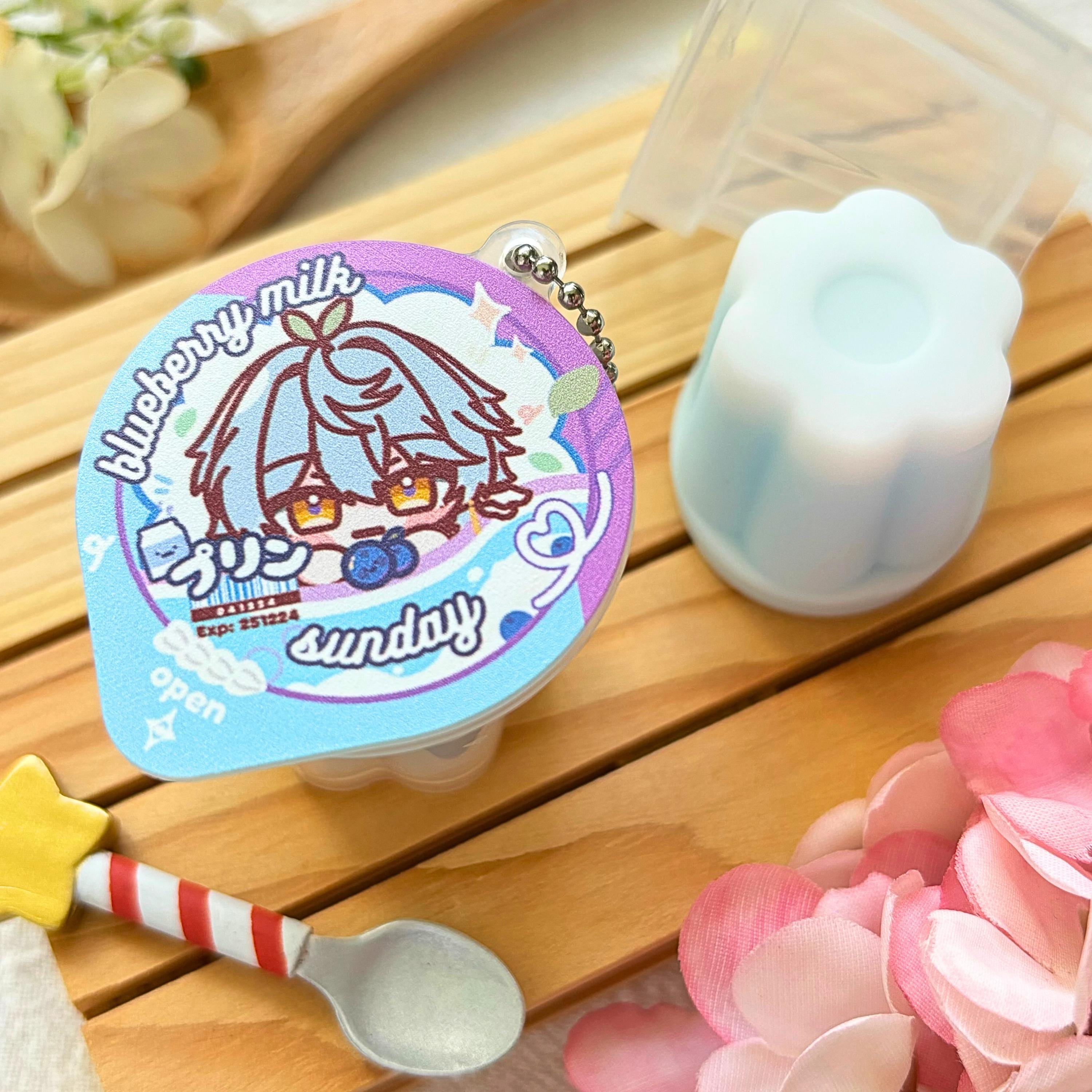 HSR Aventurine & Sunday Squishy Pudding Keychain | Honkai Star Rail ...