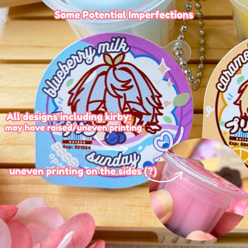 HSR Aventurine & Sunday Squishy Pudding Keychain | Honkai Star Rail ...