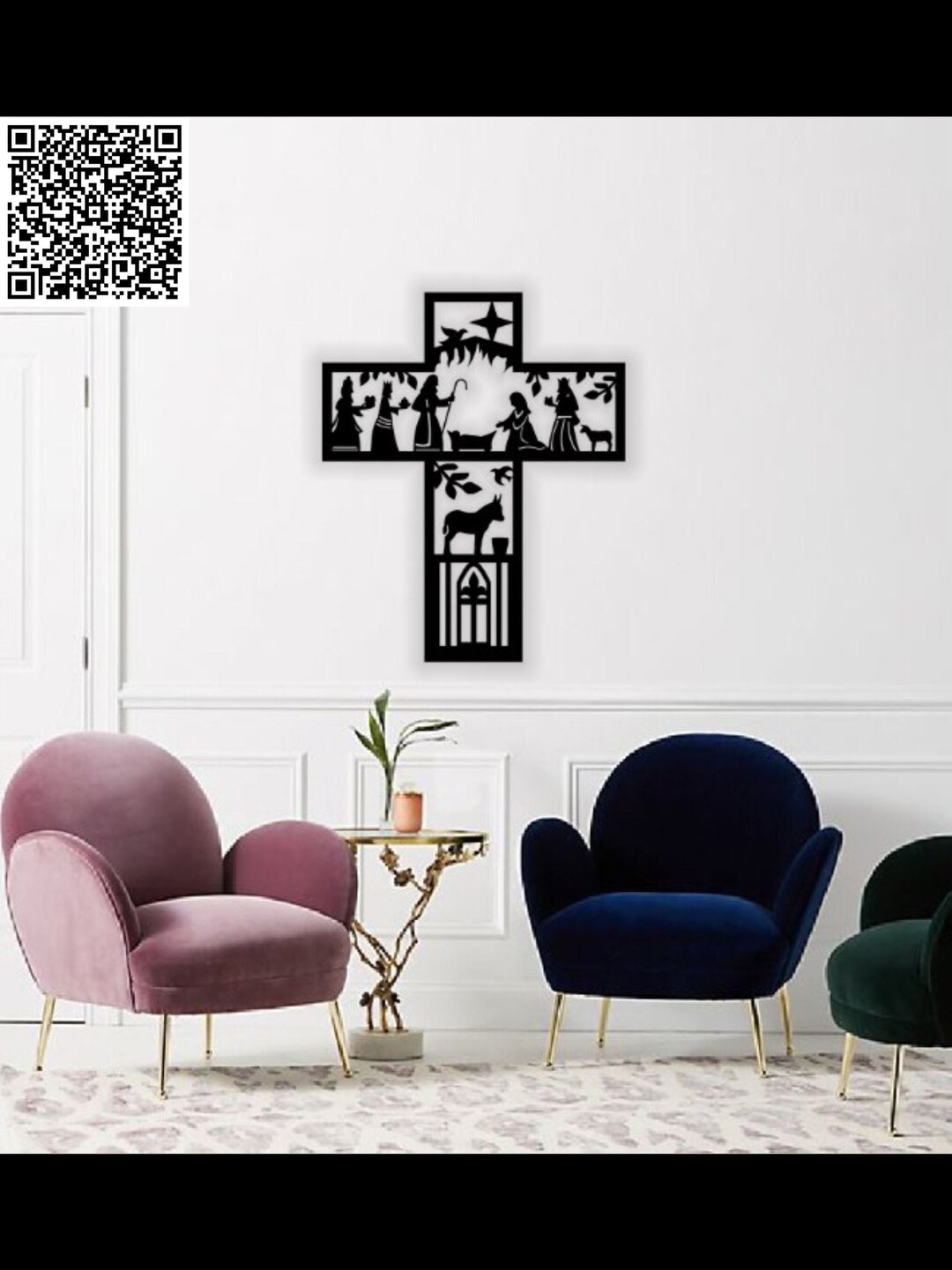 Birth Miracle of Prophet Jesus. Vector File for Laser Cutting. Wall Art ...