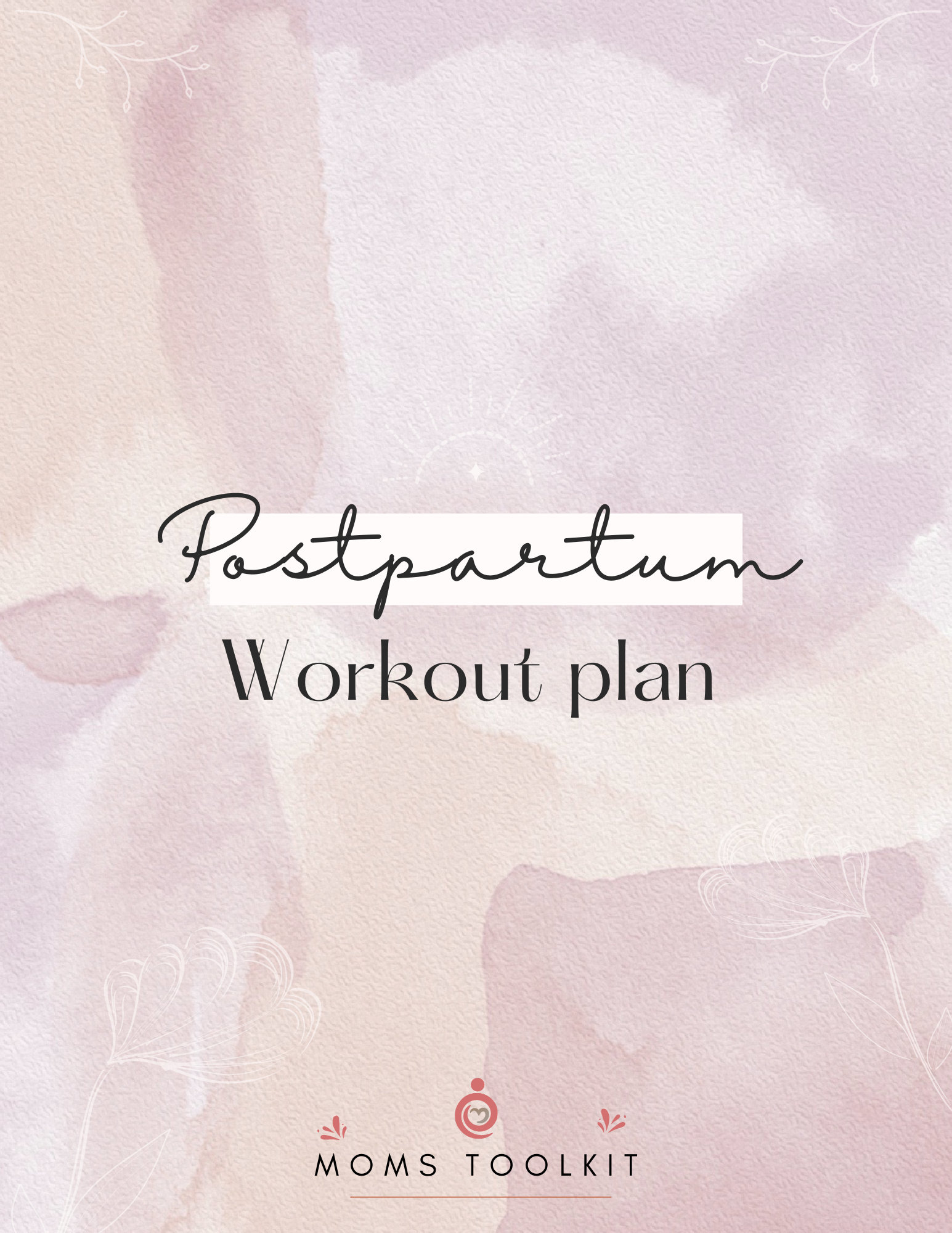PRINTABLE SIX WEEKS Workout Plan, New Mom Workout, Postpartum Recovery ...