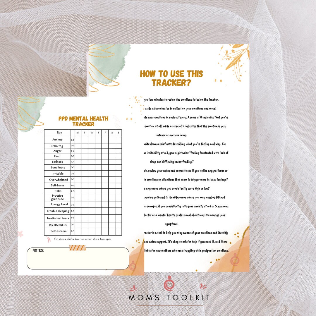Printable Postpartum Tracker, Breastfeeding Log, New Mom Planner , Baby ...