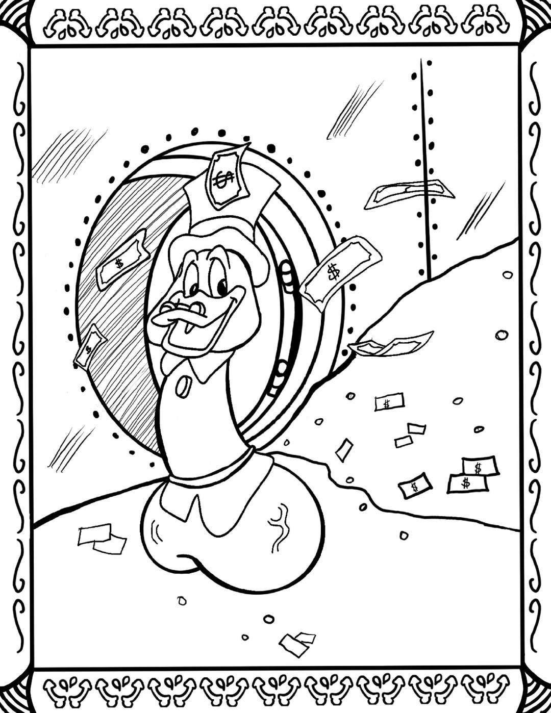 Scrote Mcdick Adult Coloring Page - Etsy
