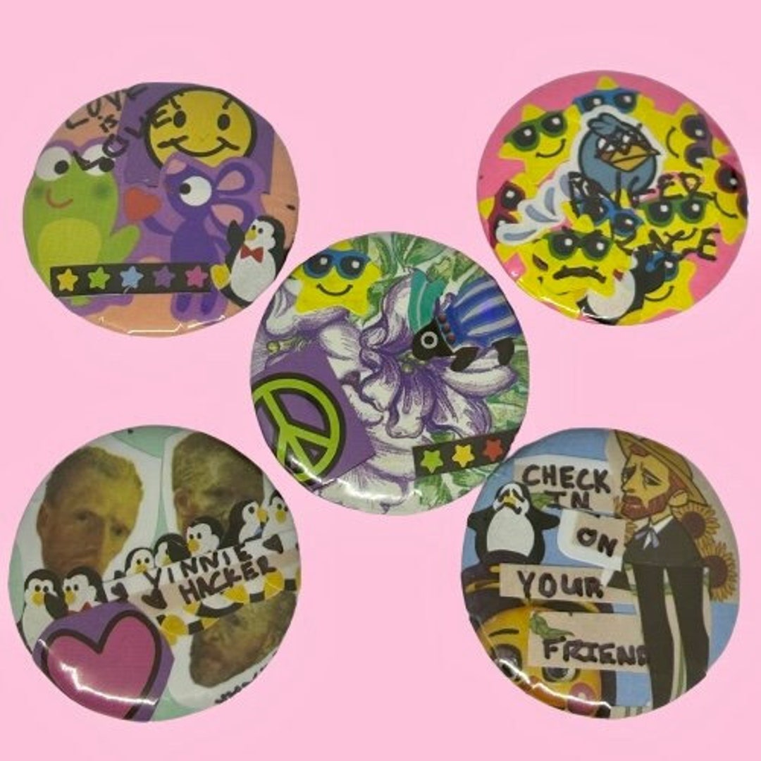Mini Collage PINBACK BUTTONS - Etsy