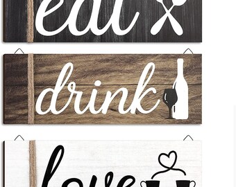 Eat Drink Sign | Etsy