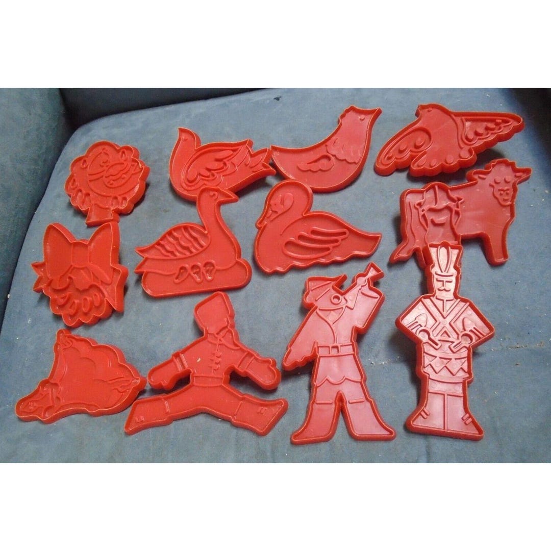 Complete Set Kraft Twelve Days of Christmas Cookie Cutters Chilton 1978 ...