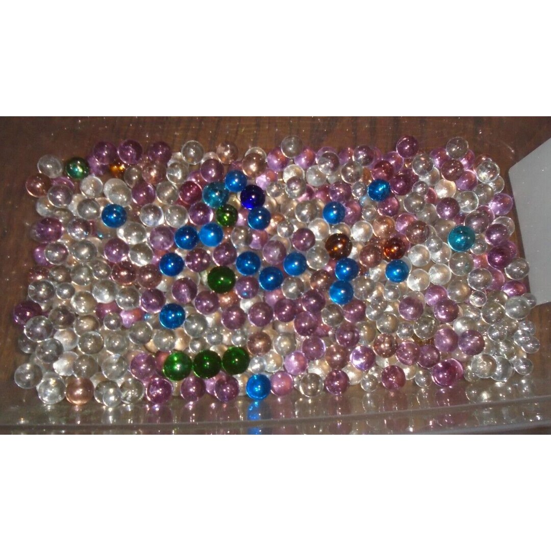Lot of 426 Clear + Colored Glass Marbles 3+ Pounds Colorful - Etsy