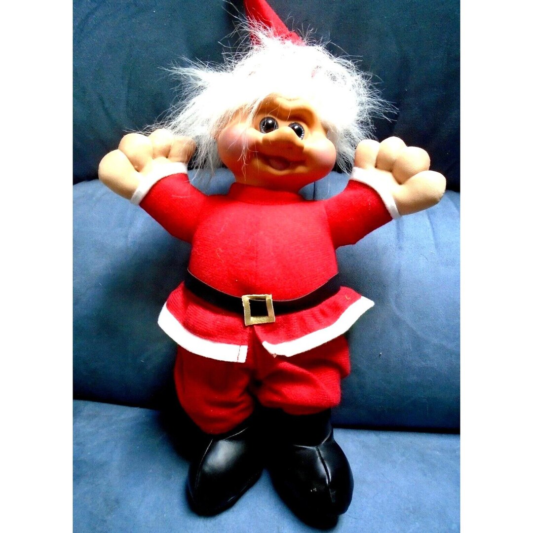 Christmas Santa Troll Plush Doll 14 I.T.B. 1991 International Teddy ...