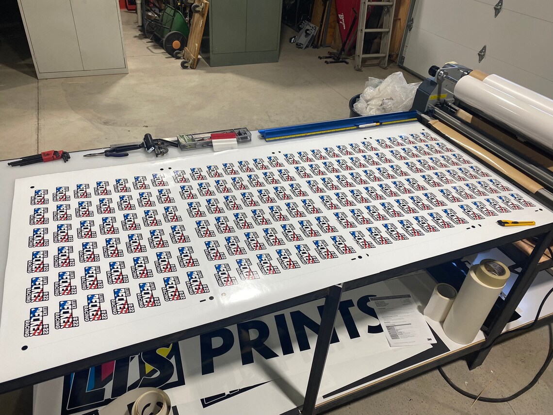 100 Contour Cut Stickers (your Design) - Etsy