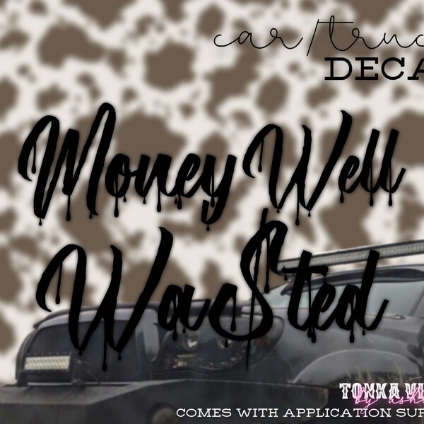 Money Window Decal - Etsy