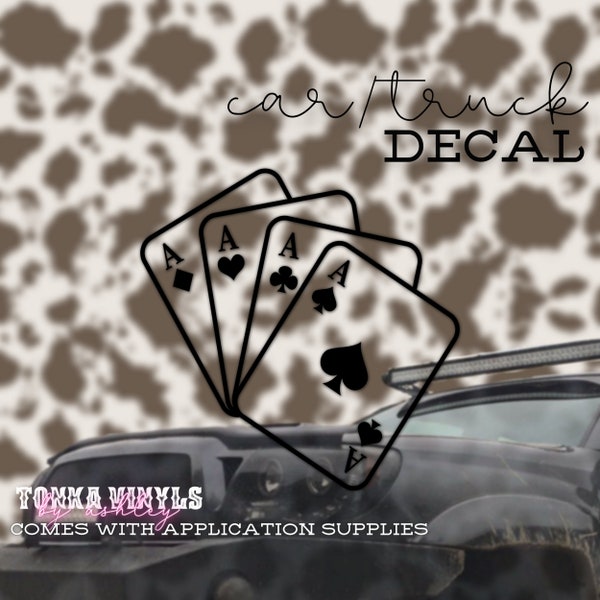 Vinyl Decal Playing Cards - Etsy