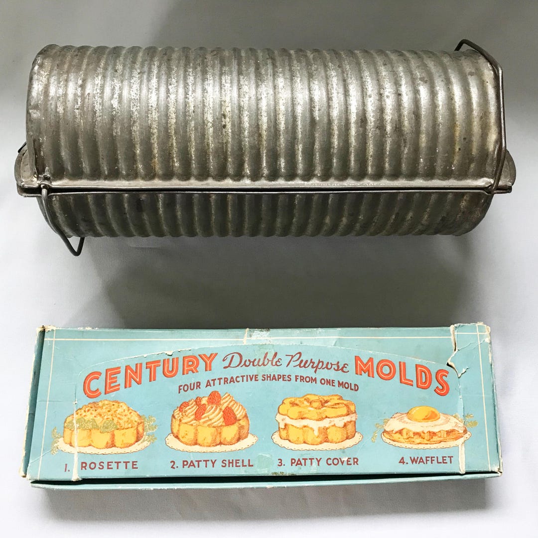 1885-1896 Aluminum Bread Baking Mold; 1935 Century Double Purpose Molds ...