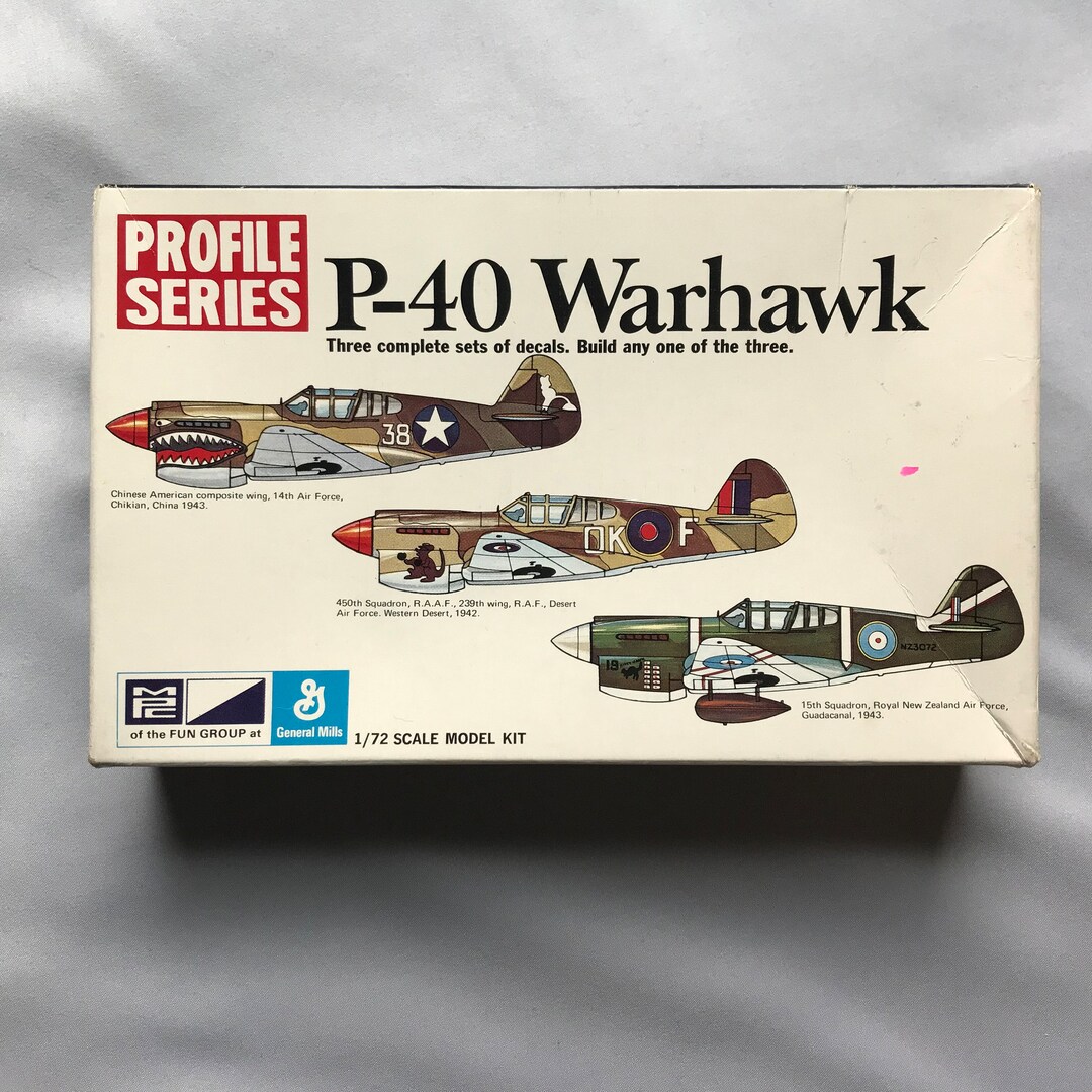 MPC Profile Series- General Mills Profiles P-40 Warhawk 1/72 Scale ...