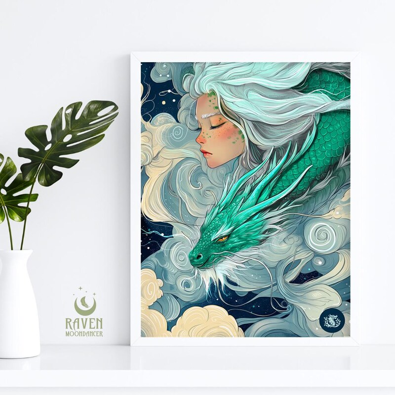 Turquoise Dragon - Etsy