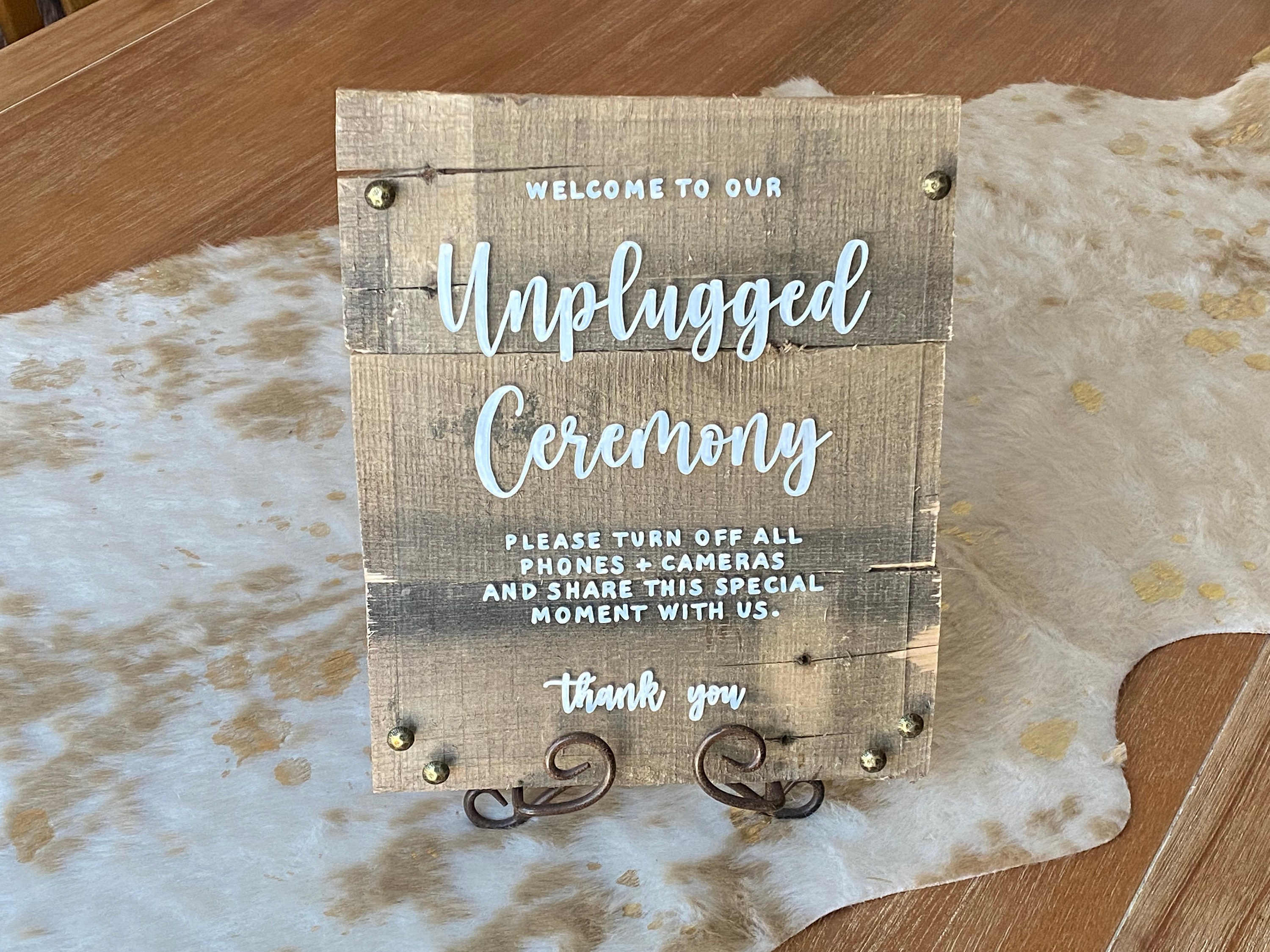Unplugged Wedding Sign Unplugged Ceremony Sign Wedding Sign - Etsy