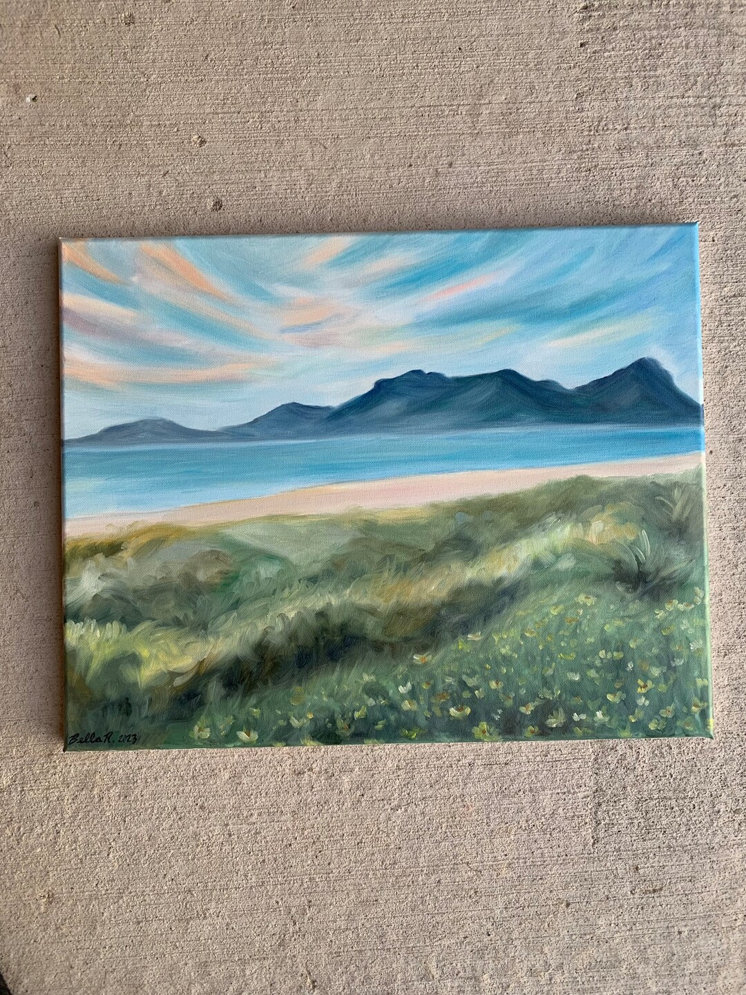 Original Oil Painting, “A Wind Swept Scene” Hand Painted Fine Art ...