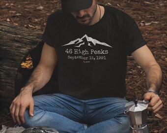 Conquering the 46 ADK 46ers Print Adirondacks, NY Mountain Graphic High ...