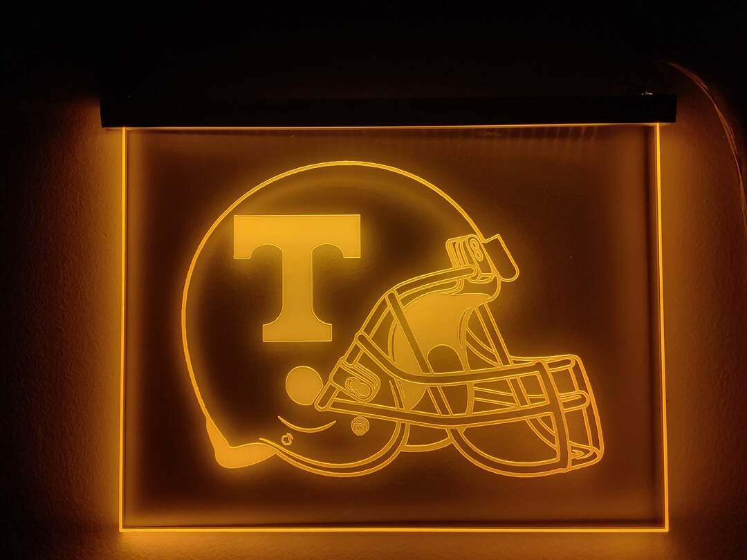 Led Edgelit Sign football Helmet With Power T - Etsy