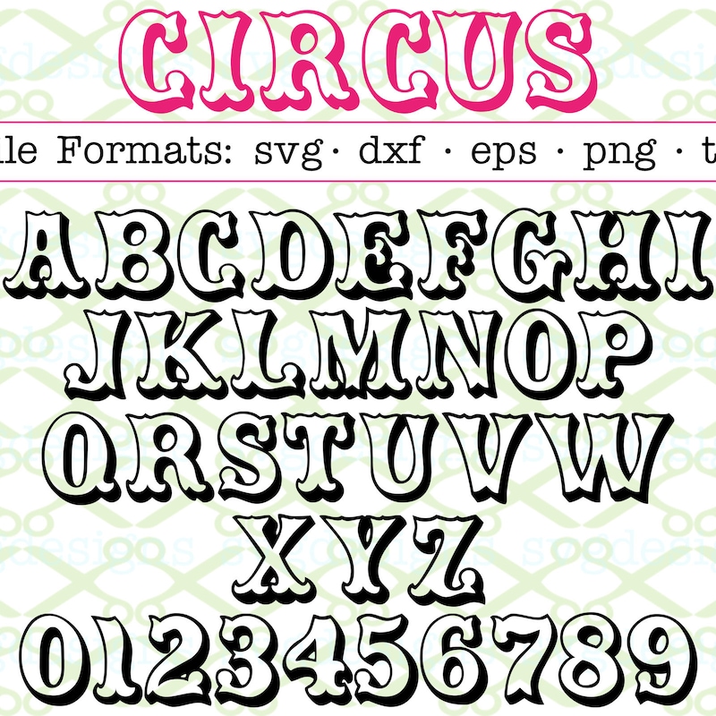 Circus Font - Etsy