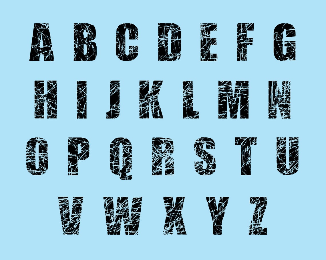 Distressed Font Distressed TTF Installable True Type Font - Etsy