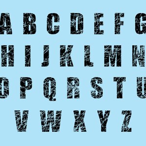 Distressed Font, Distressed TTF, Installable True Type Font File ...