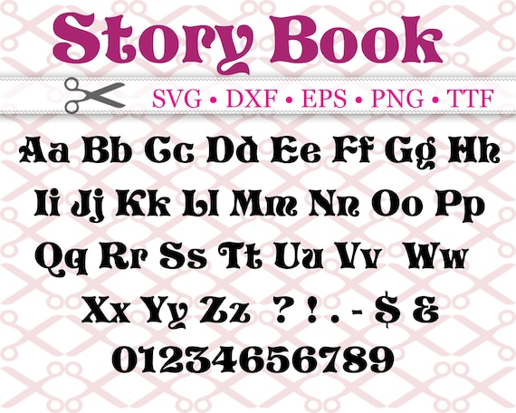 Storybook Font Cricut