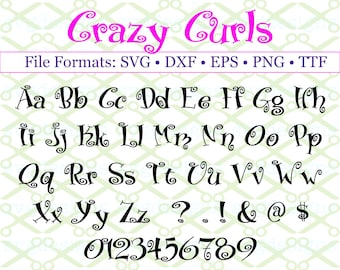 Champagne Script SVG, Fancy Script Monogram Font Svg, Dxf, Eps, Png Cursive Svg, Elegant Script ...