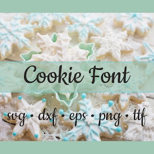 COOKIE Script SVG, Handwriting Font, Retro Script Monogram Svg, Dxf ...