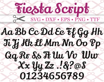 RITZY RETRO Script Monogram Svg Font Svg Dxf Eps Png Ttf - Etsy