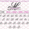 Bold Script SVG, Cursive Font, Fancy Script Font Svg, Dxf, Eps, Png, Elegant Script, Wedding ...