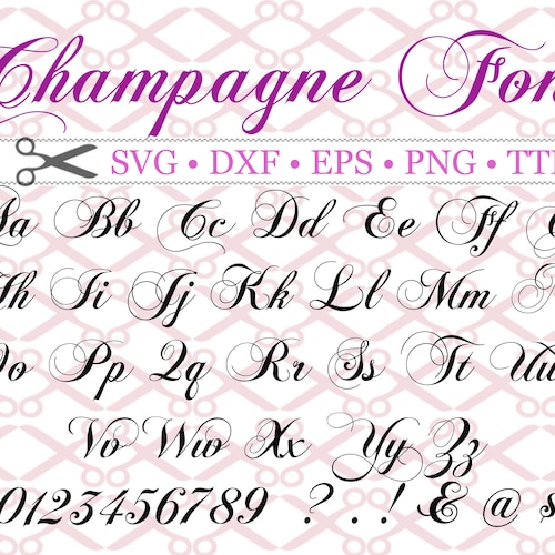 Elegant Font Elegant Monogram SVG Dxf Eps Pngs & TTF File - Etsy