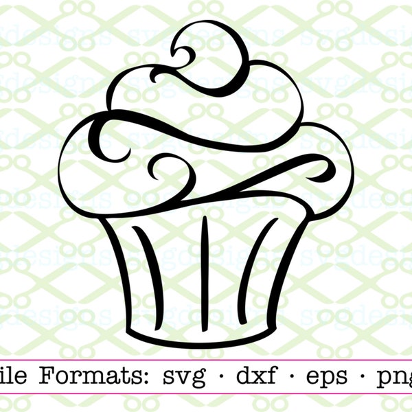 Cupcake Svg - Etsy