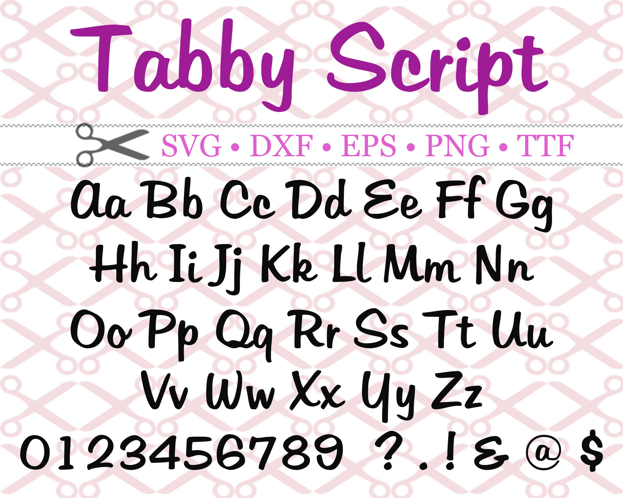 Tabby Script SVG Retro Script Monogram Font Svg Dxf Eps - Etsy