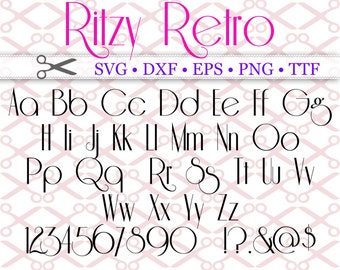 Champagne Script SVG, Fancy Script Monogram Font Svg, Dxf, Eps, Png Cursive Svg, Elegant Script ...