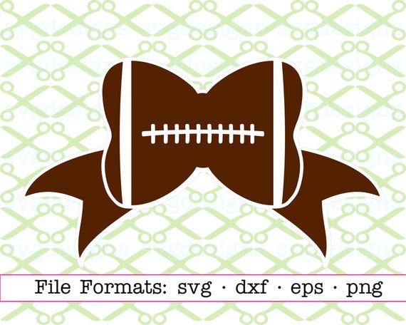 FOOTBALL BOW SVG Png Dfx Eps Bow Svg Football Svg File - Etsy
