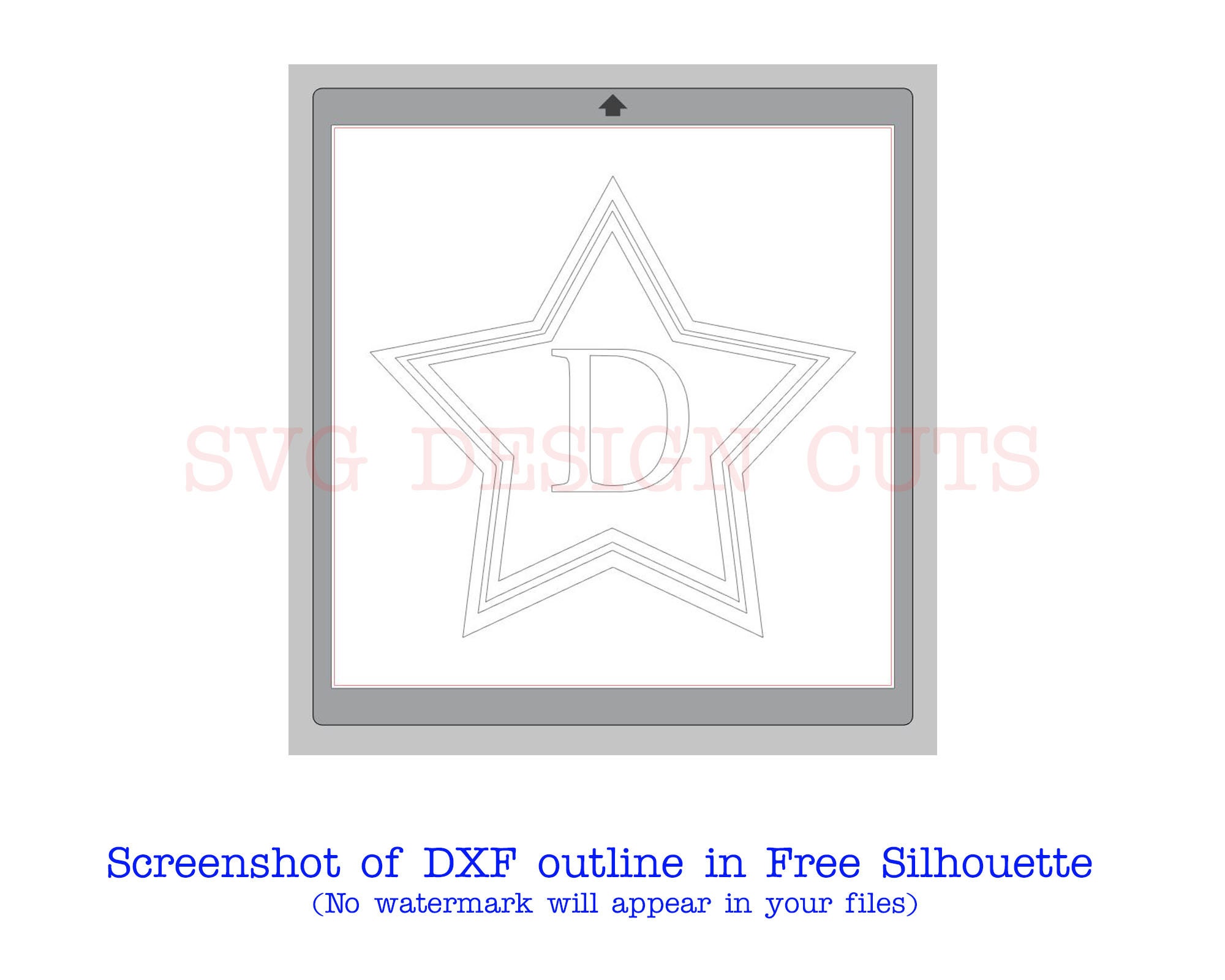 STAR Monogram Letters, Star Font Svg Dxf Eps Png,all Capital Letters ...