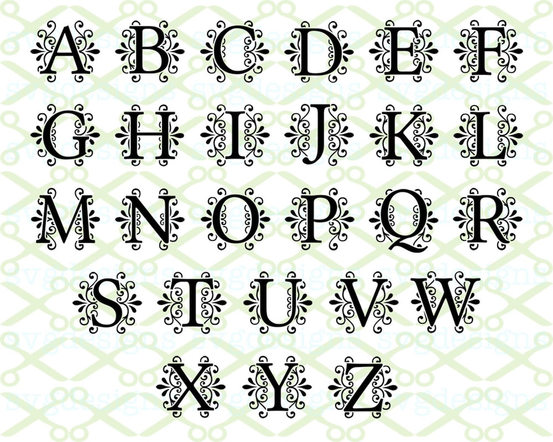 Apex Monogram SVG Dxf Eps Png Fancy Wedding Monogram Svg - Etsy