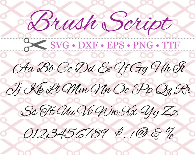 Champagne Script SVG, Fancy Script Monogram Font Svg, Dxf, Eps, Png Cursive Svg, Elegant Script ...