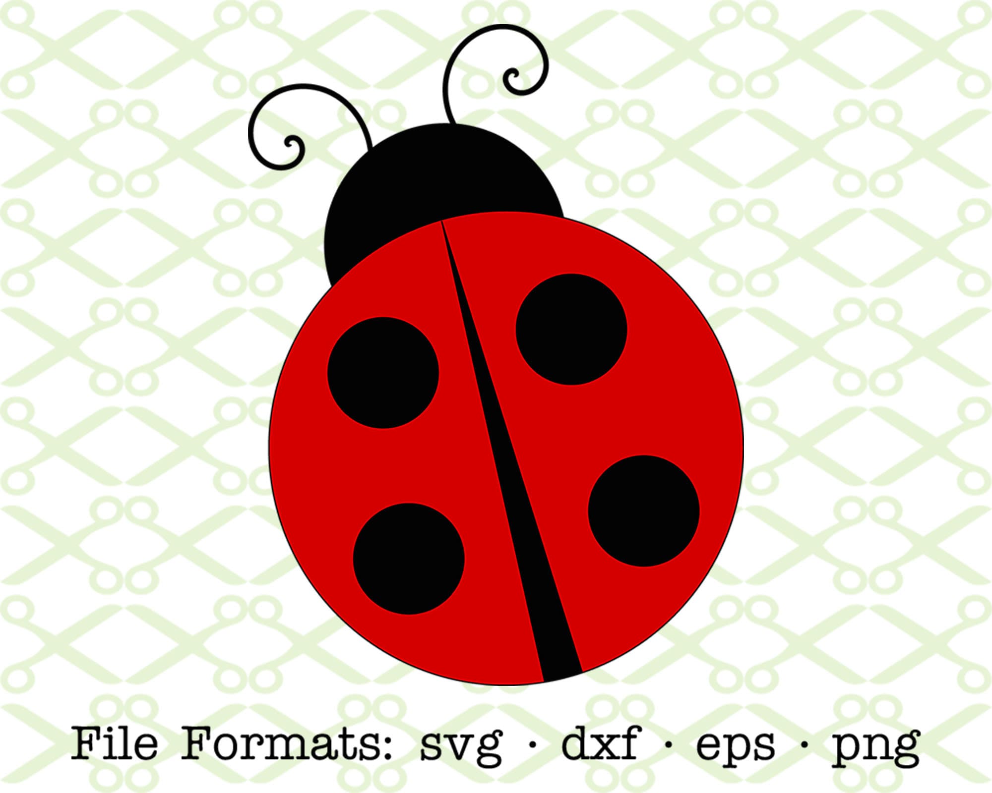 LADYBUG Svg Dxf, Eps, Png; Ladybug Clipart, Bug Svg, Lady Bug Svg ...