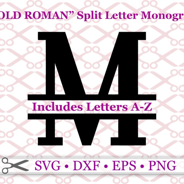Monogram Svg Files - Etsy
