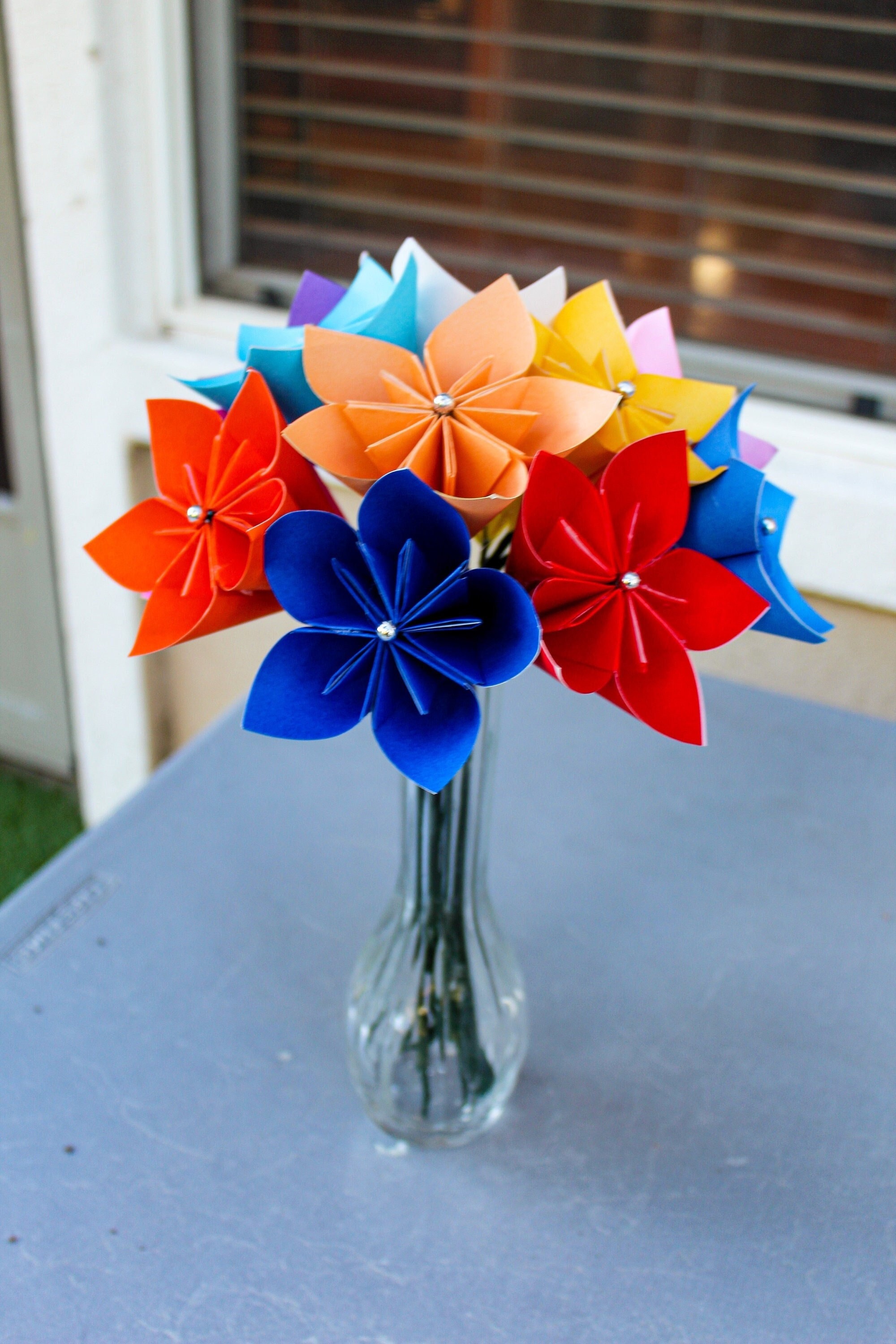 Origami Kusudama Flower Bouquet