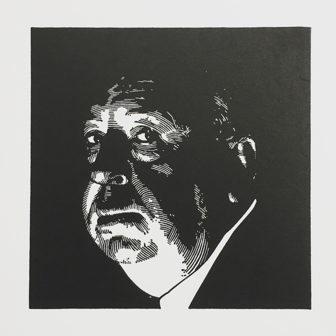 Alfred Hitchcock | Handmade Limited Edition Linocut Print | INK038 - Etsy