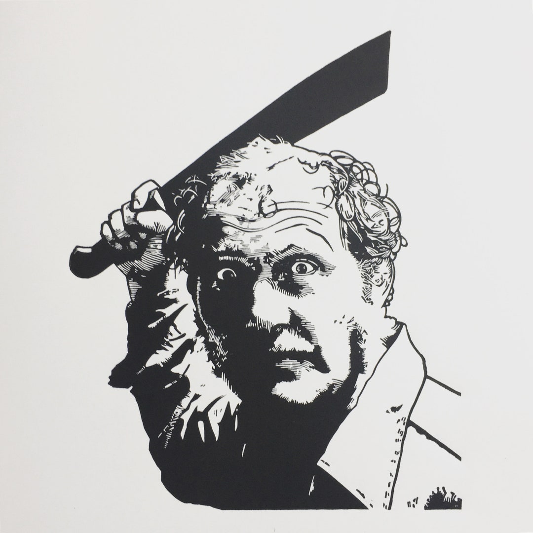Robert Shaw | Quint | Jaws | Handmade Limited Edition Linocut Print - Etsy