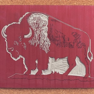 Bison | Handmade Limited Edition Linocut Print | INK806 - Etsy