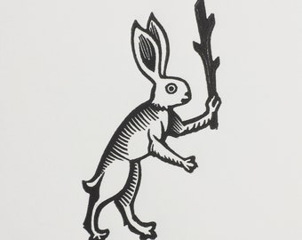Medieval Hare - Etsy