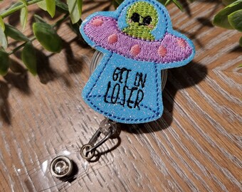 Alien Badge Reel - Etsy