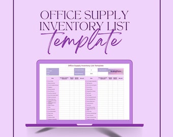 Office Supply List Template Excel