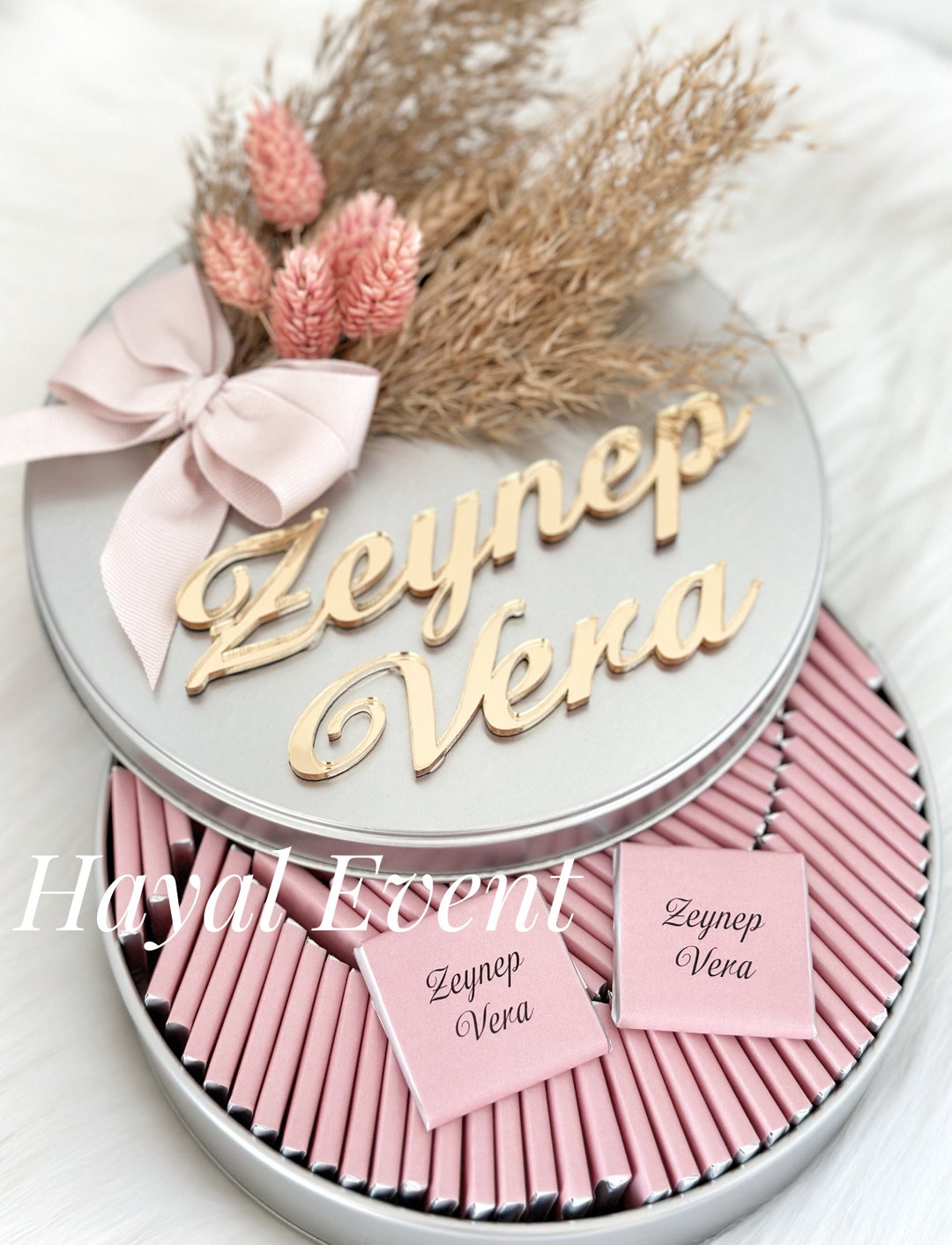 Personalized Baby Chocolate, Metal Box Chocolates for Baby, Welcome ...