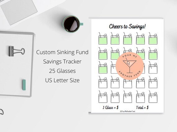 Custom Printable Sinking Fund Tracker Money Saving Tracker | Etsy
