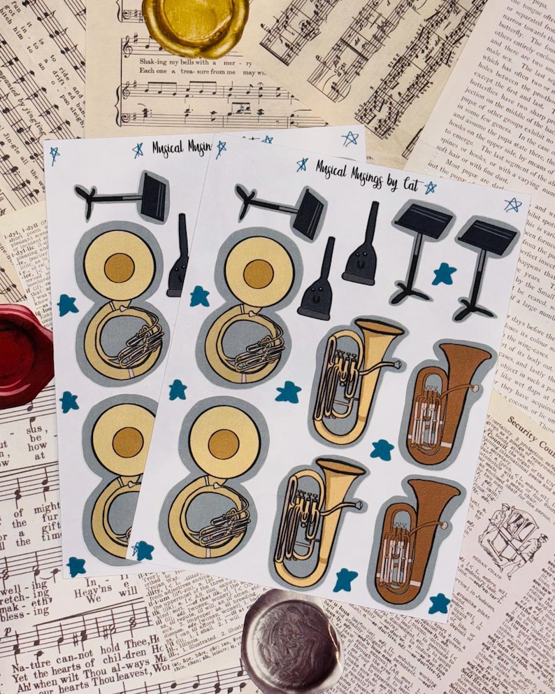 Tuba/sousaphone Stickers - Etsy