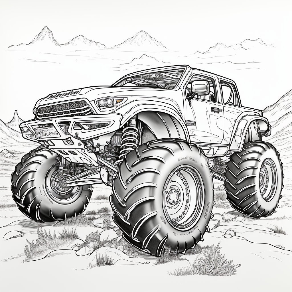 RC Crawler Coloring Pages Digital Download for Children Fun and ...
